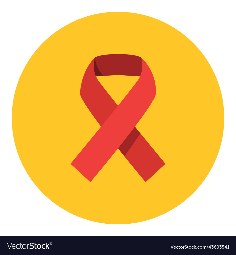 Breast Cancer Awareness Ribbon Icon Royalty Free Vector