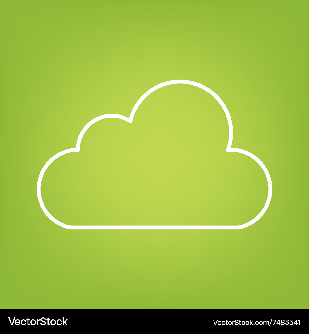 Cloud line icon Royalty Free Vector Image - VectorStock