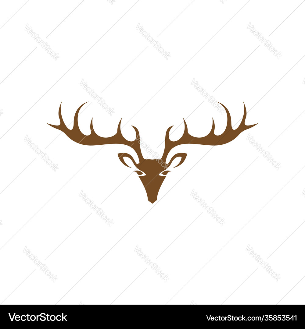 Deer logo icon design Royalty Free Vector Image