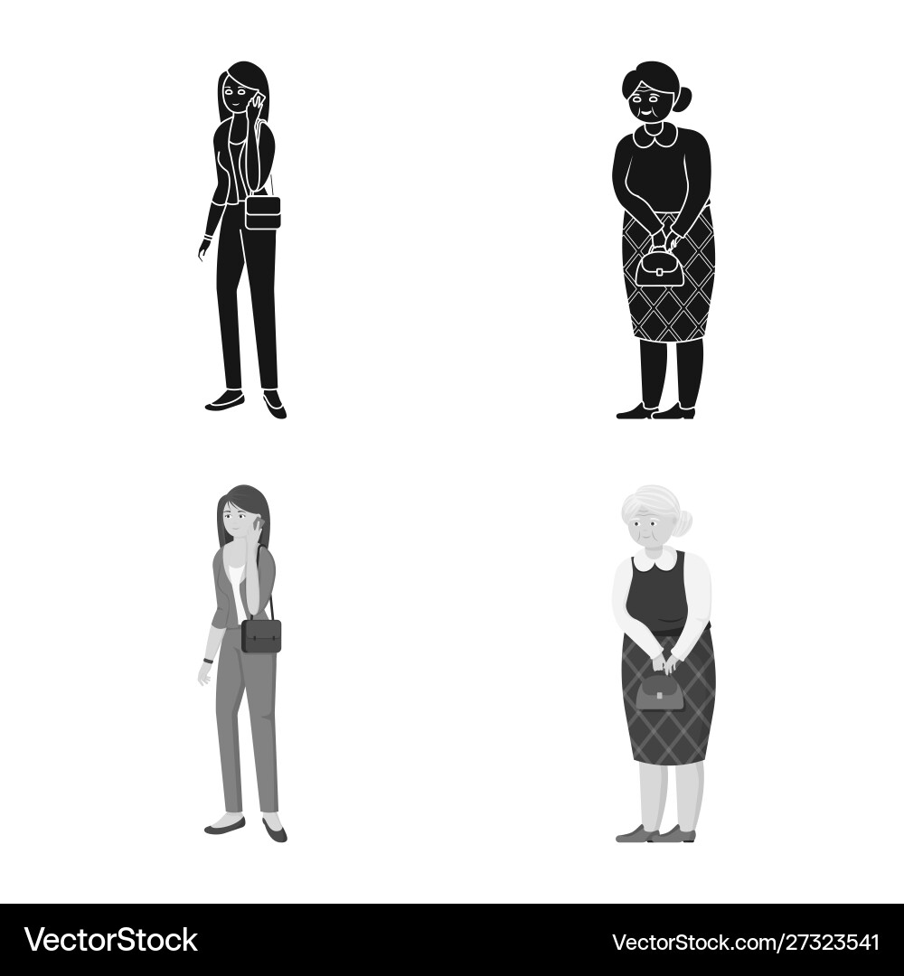 Design character and avatar logo set Royalty Free Vector