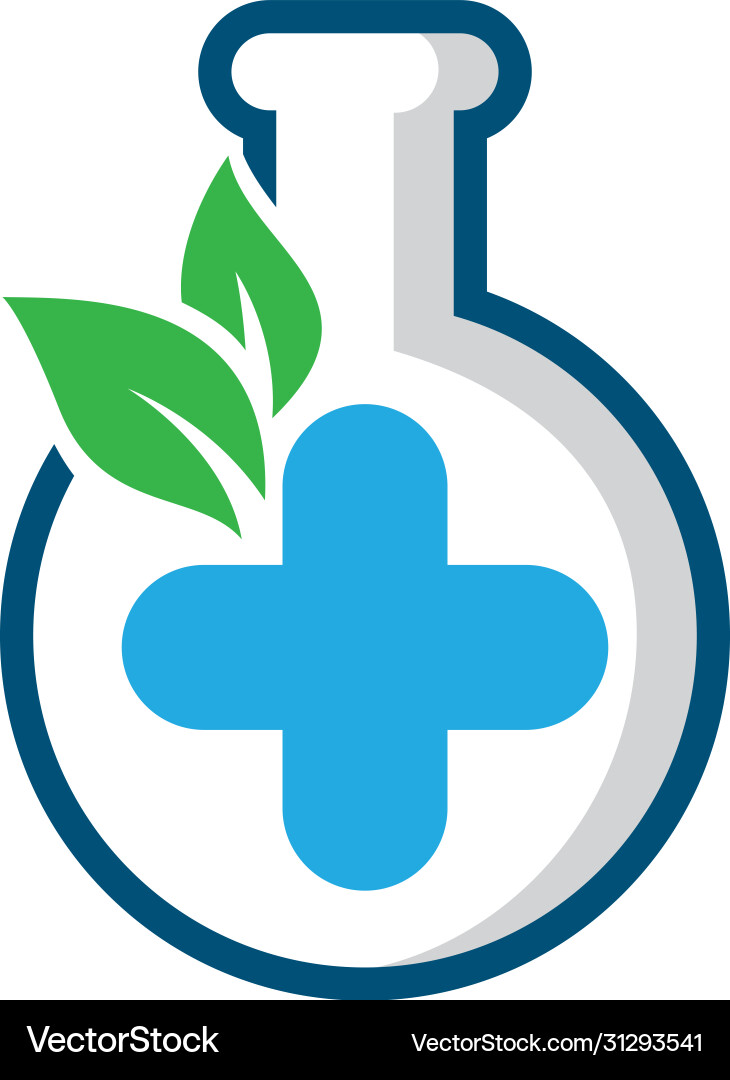 Natural lab logo icon Royalty Free Vector Image