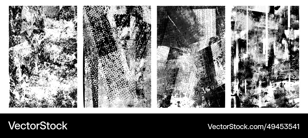 Punk grunge distressed poster backgrounds overlay Vector Image