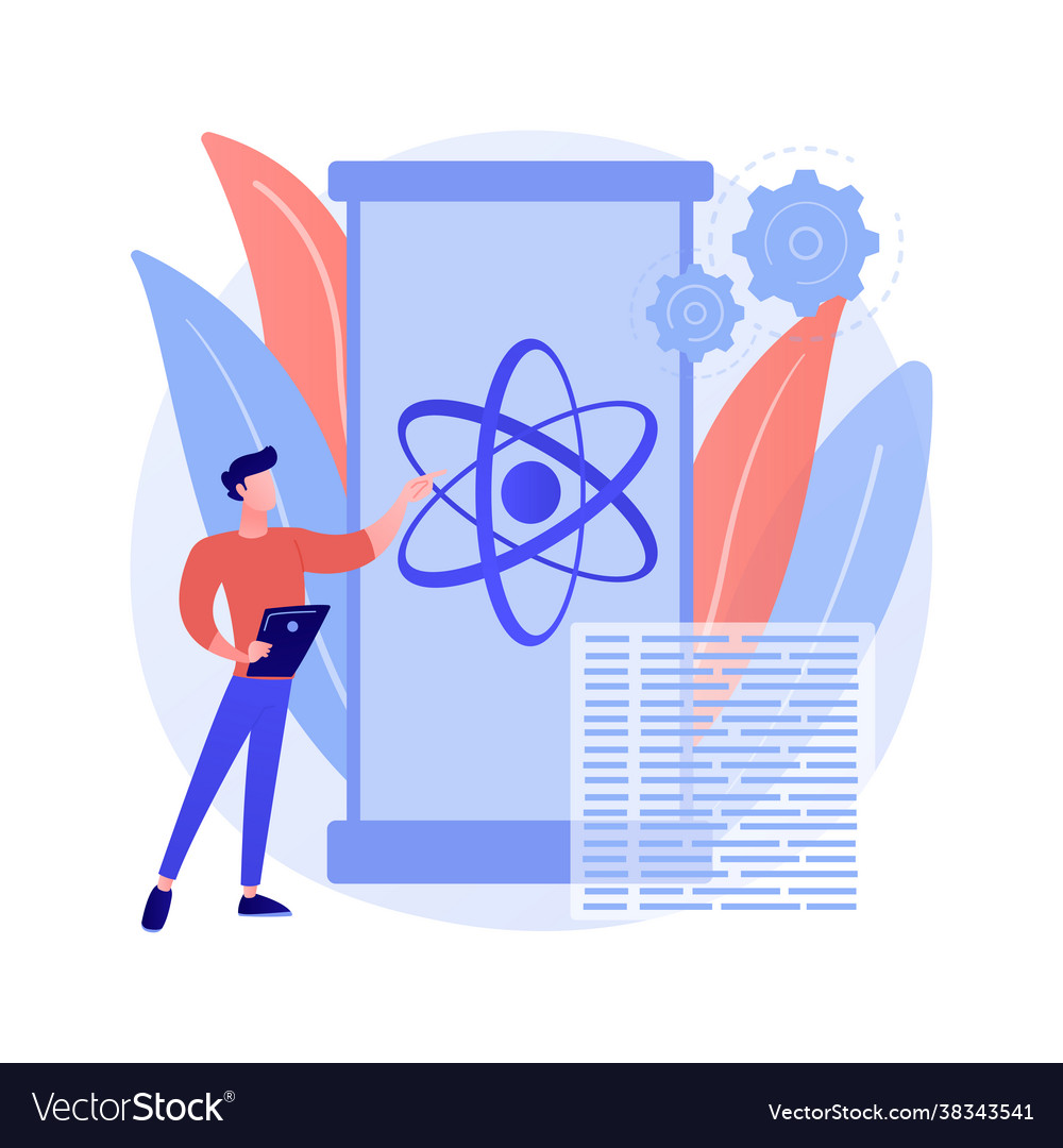 Quantum computing abstract concept Royalty Free Vector Image