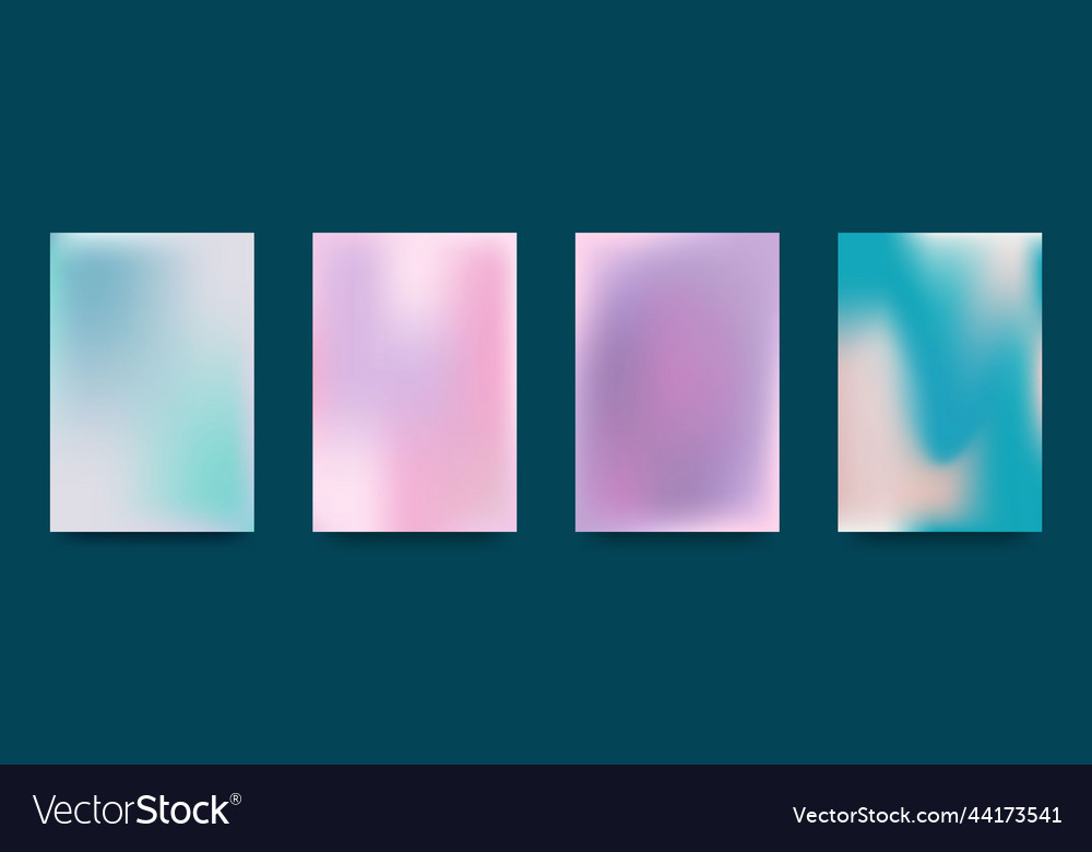 Set of gradients in pastel colors Royalty Free Vector Image