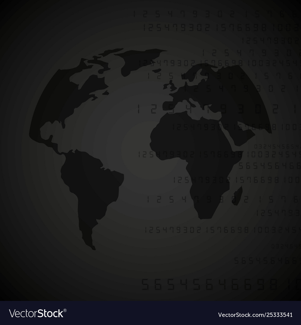 Tech world design Royalty Free Vector Image - VectorStock