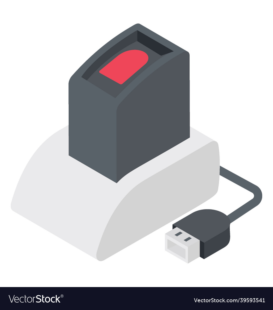 Thumb scanner Royalty Free Vector Image - VectorStock