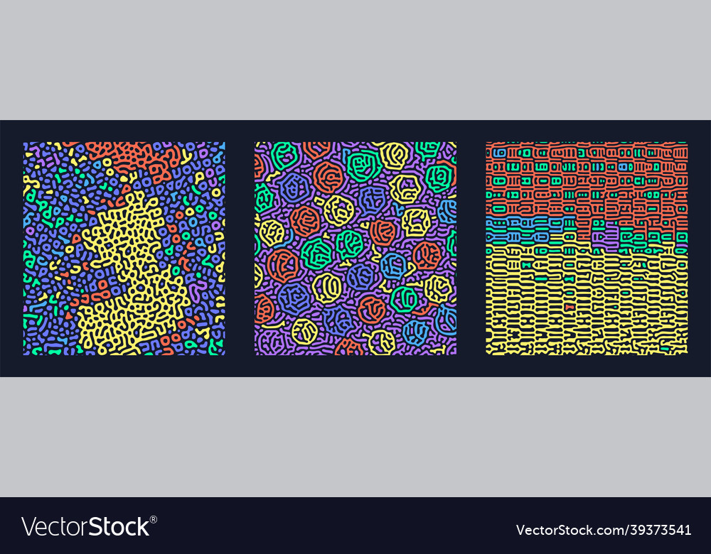 Turing pattern reaction-diffusion model chemical Vector Image