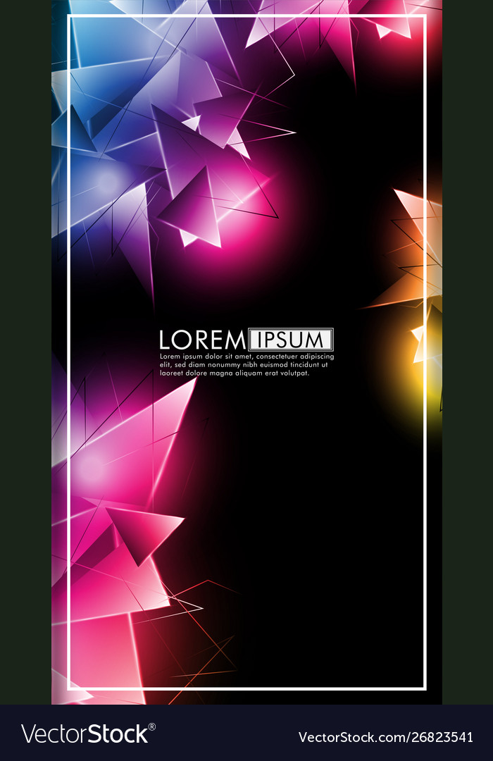 Vertical triangle background abstract composition Vector Image