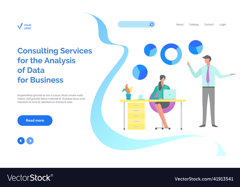 Work in technical support consulting services Vector Image