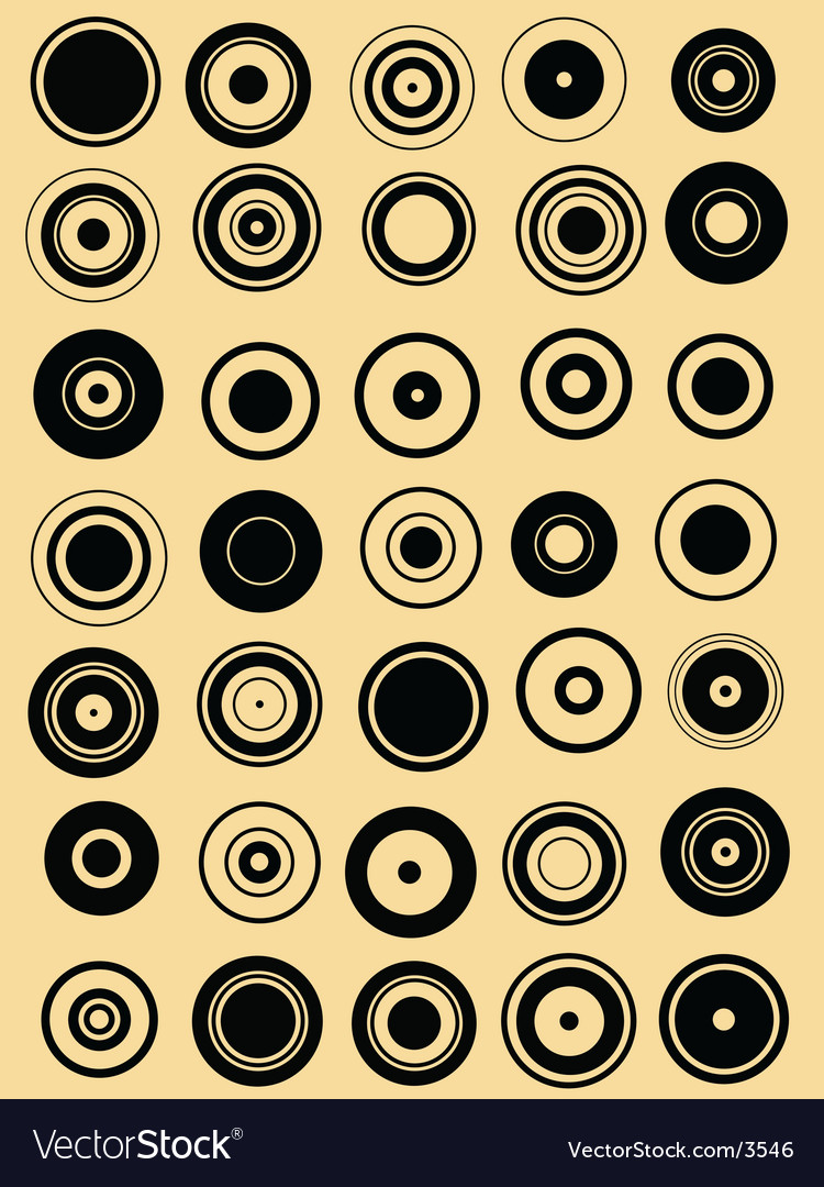 Circle elements Royalty Free Vector Image - VectorStock