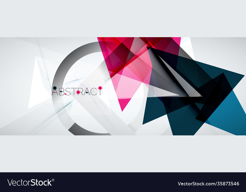 Geometric abstract background color triangle Vector Image