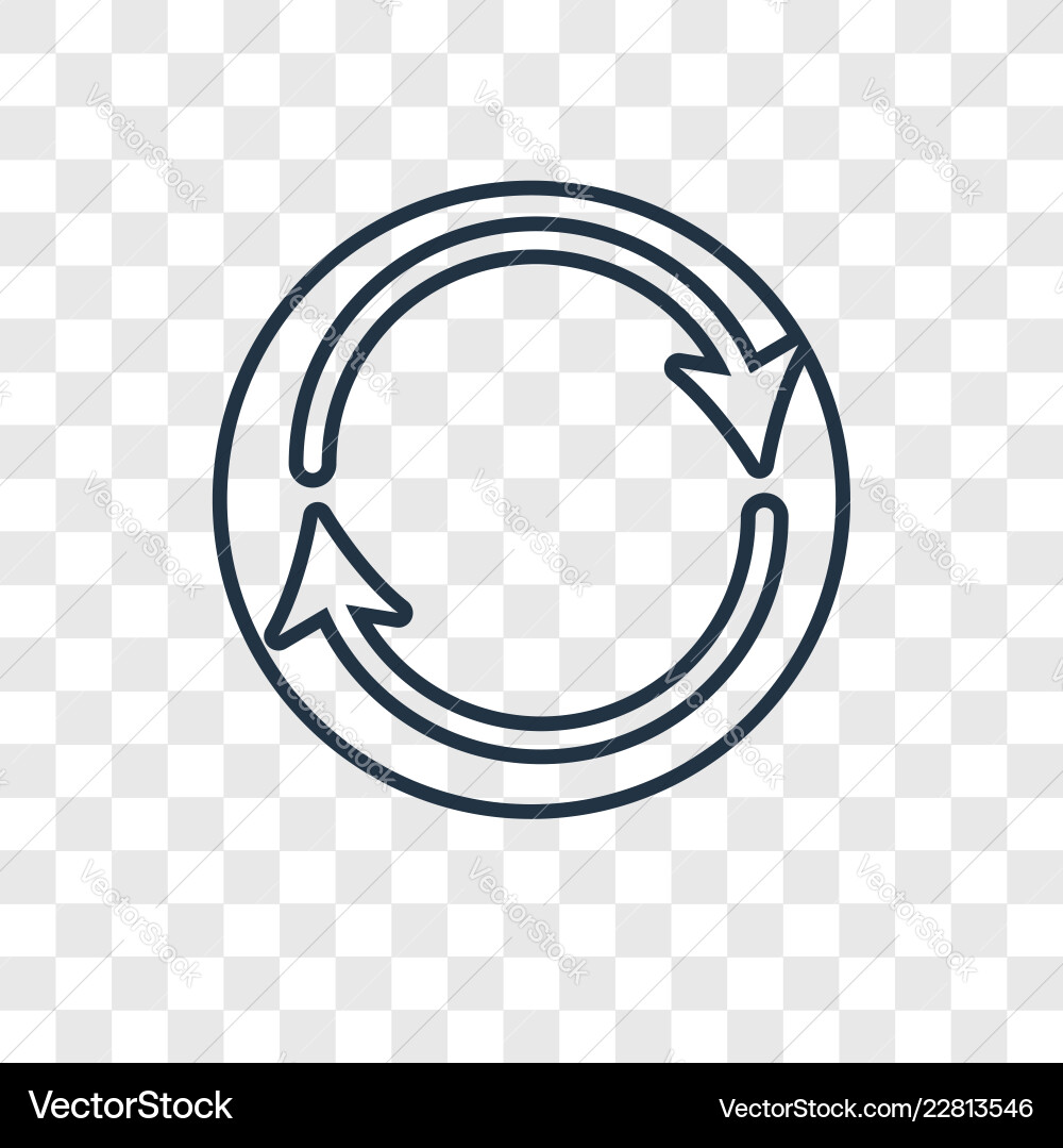 Transfer concept linear icon isolated Royalty Free Vector