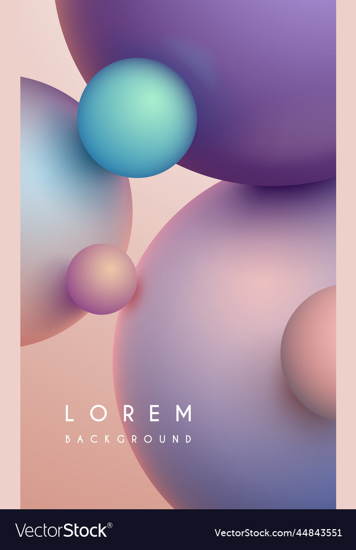 Abstract soft color spheres background Royalty Free Vector