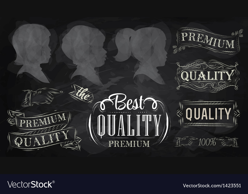 Chalk design elements Royalty Free Vector Image