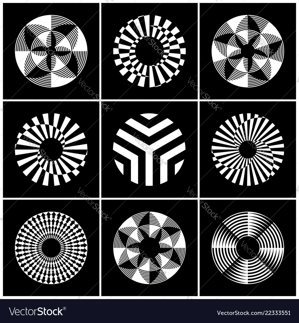 Design elements set Royalty Free Vector Image - VectorStock