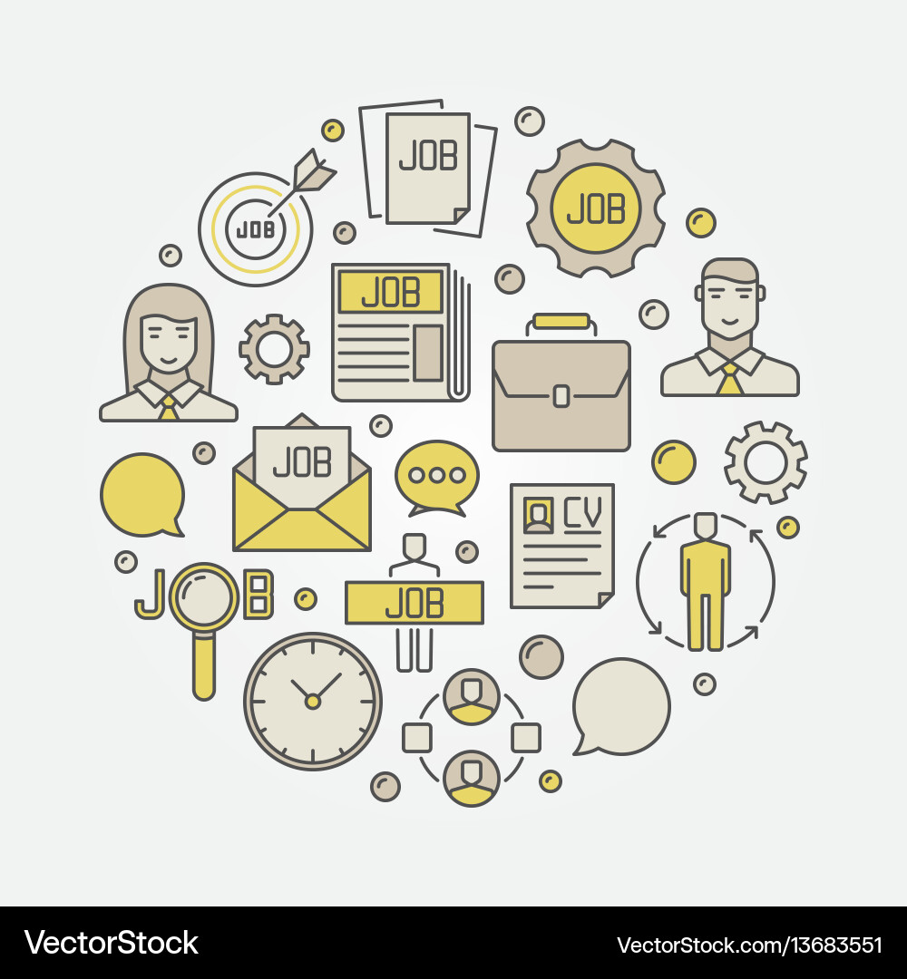 Employment and job Royalty Free Vector Image - VectorStock