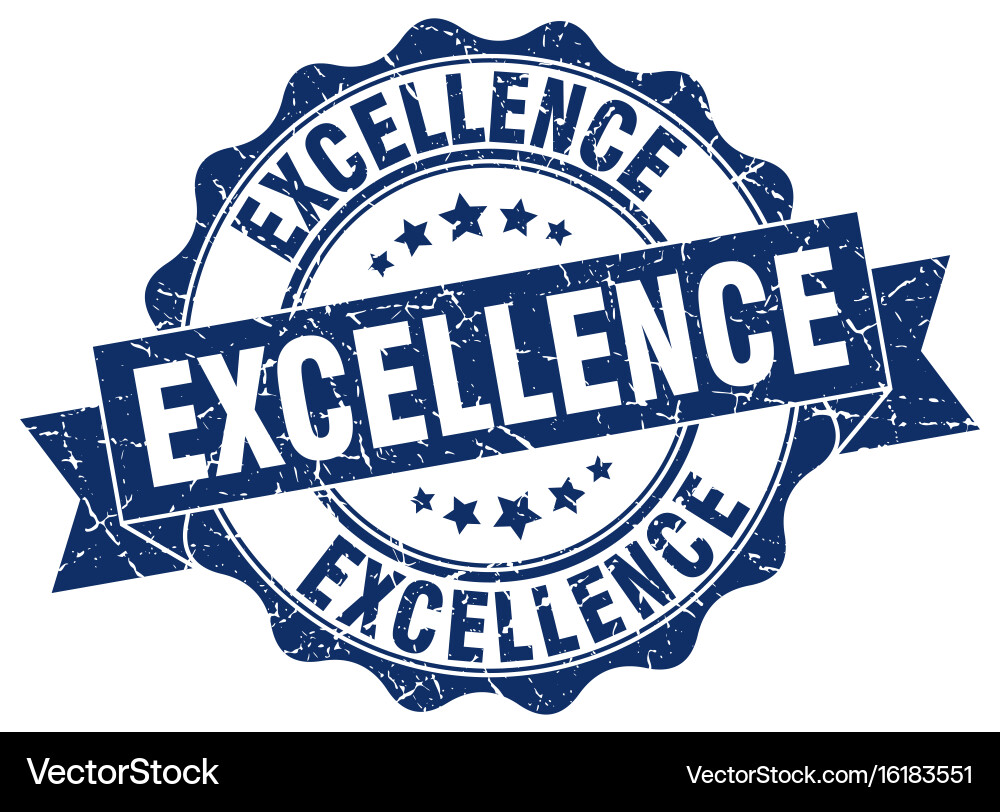 Excellence stamp sign seal Royalty Free Vector Image