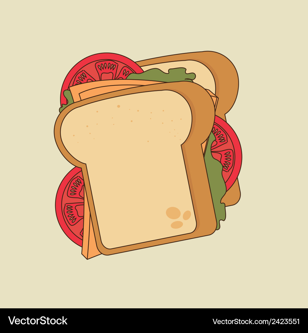Fast food over pink background Royalty Free Vector Image