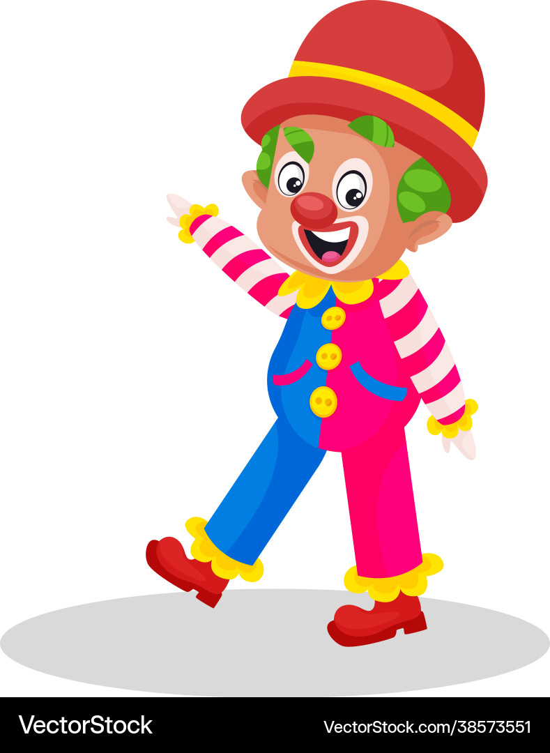 Joker cartoon character Royalty Free Vector Image