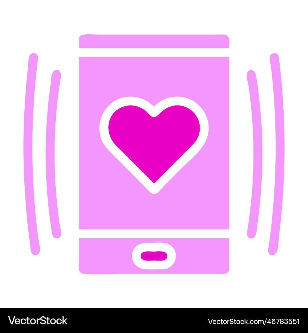 Phone mom icon solid pink colour mother day Vector Image