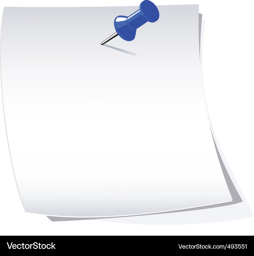 Piece of paper Royalty Free Vector Image - VectorStock