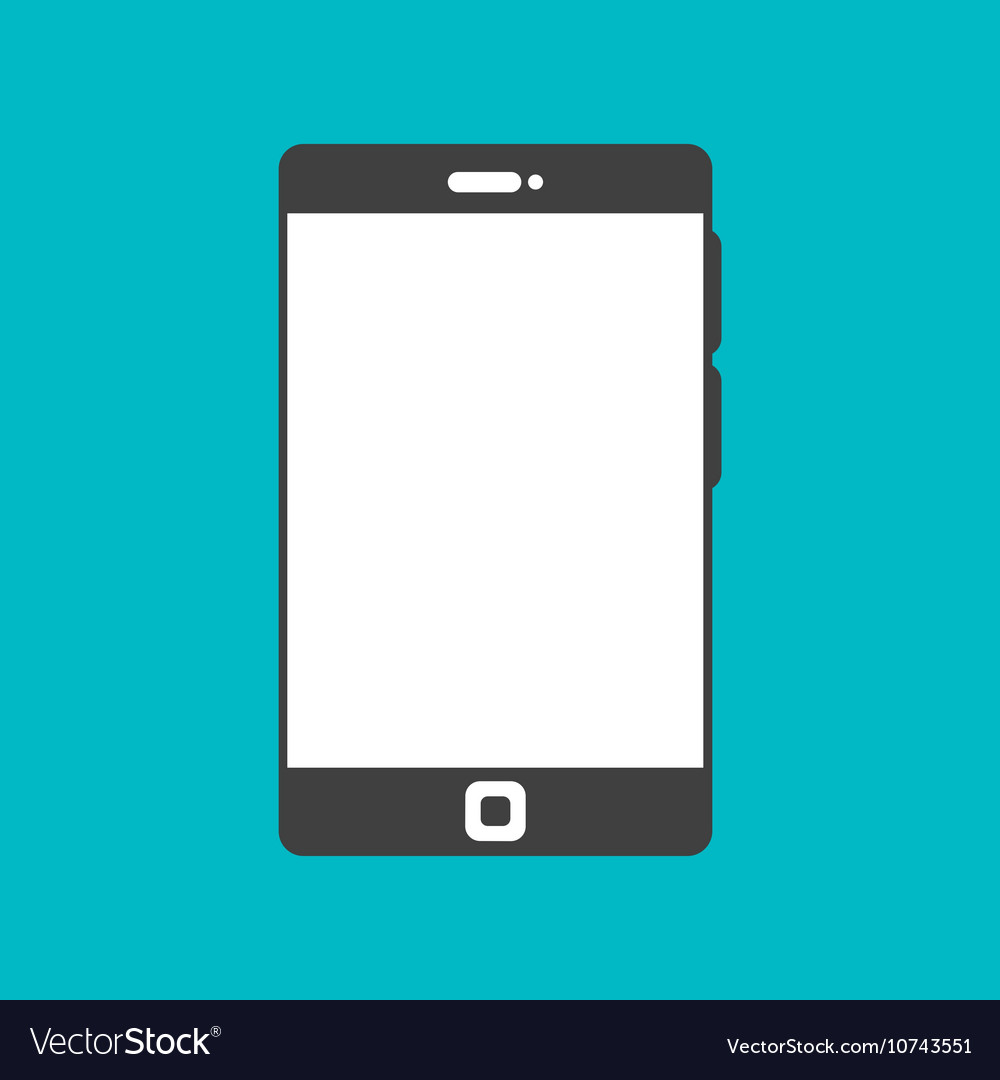 Smartphone black display graphic isolated Vector Image