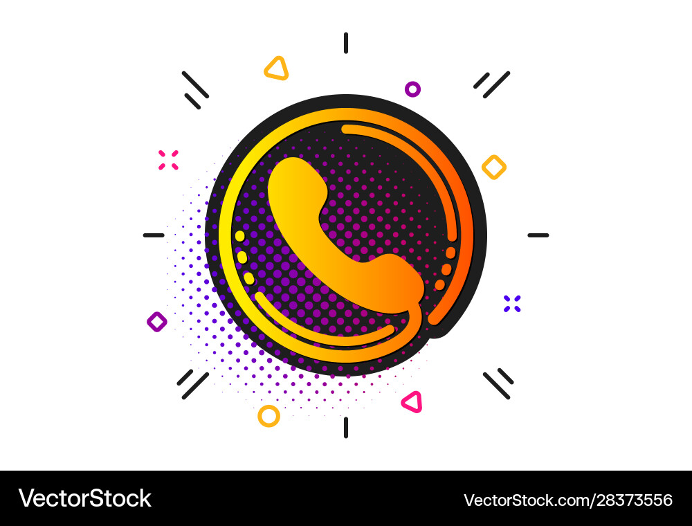 Call center service icon phone support sign Vector Image