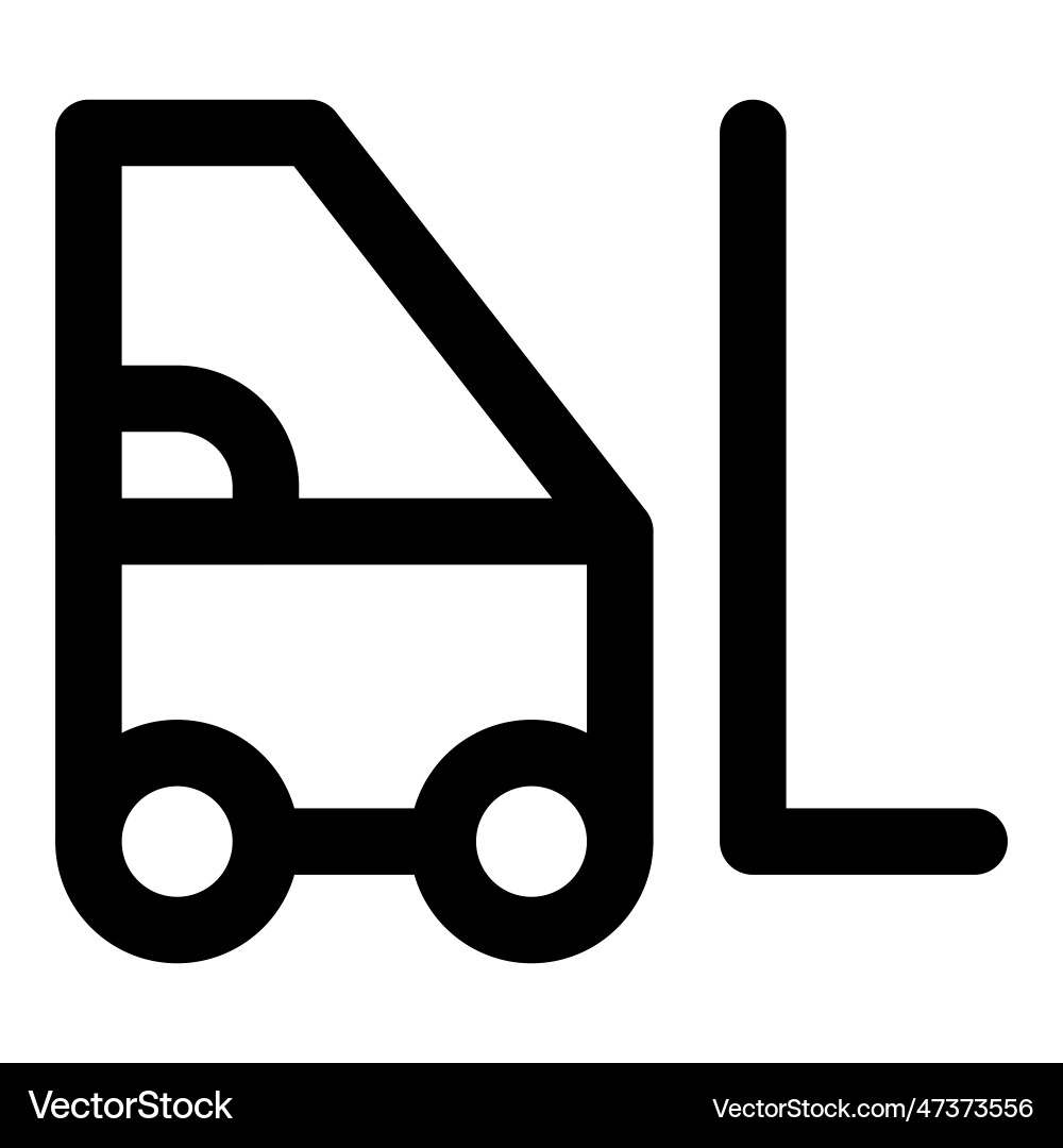 Forklift used to lift and move materials Vector Image
