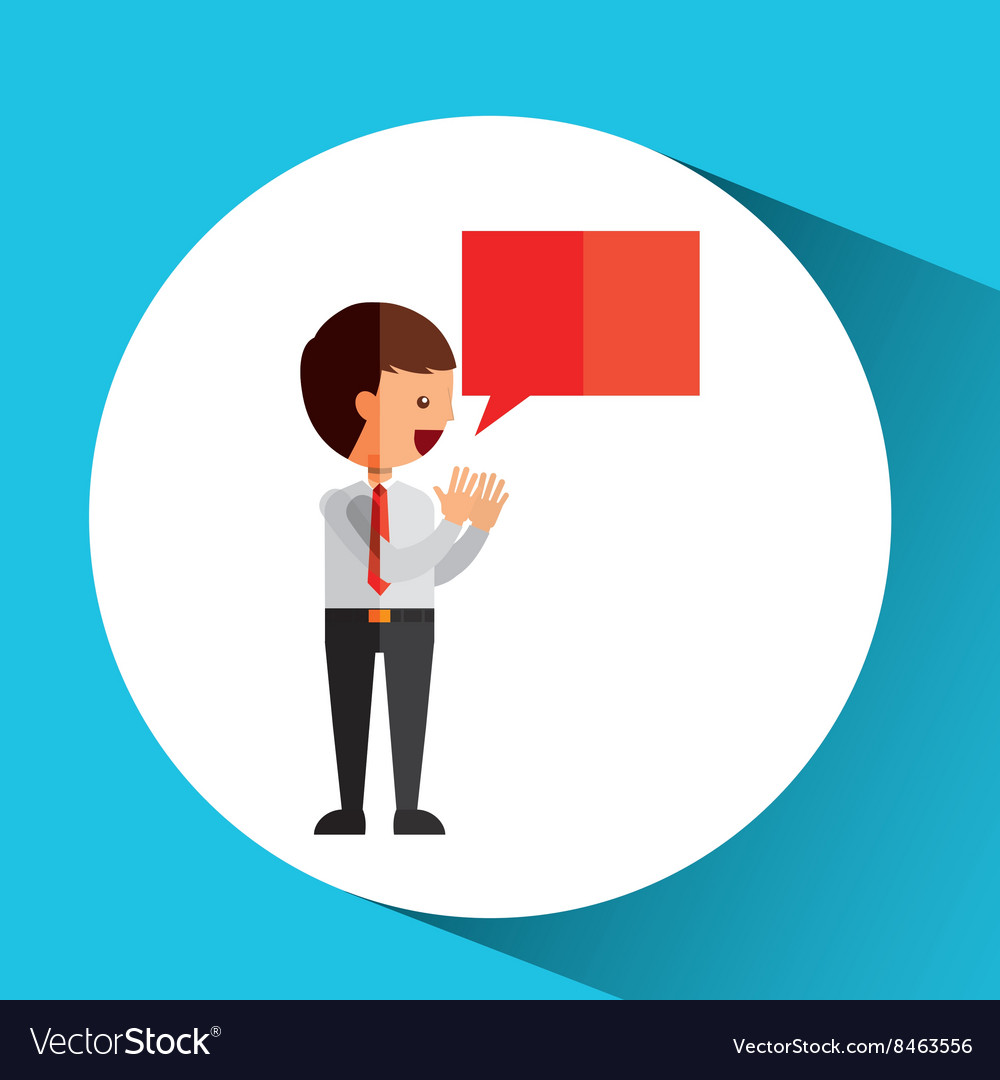 People talking design Royalty Free Vector Image