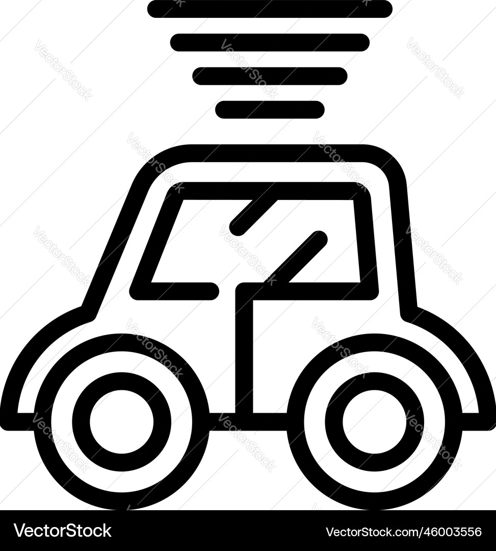Rc car icon outline toy control Royalty Free Vector Image