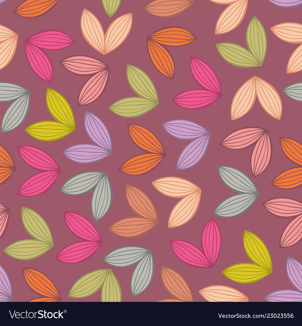 Seamless background pattern with leaf Royalty Free Vector