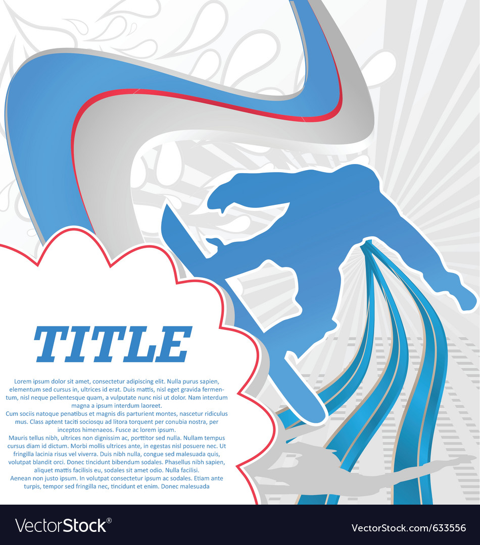 Snowboarding Royalty Free Vector Image - VectorStock