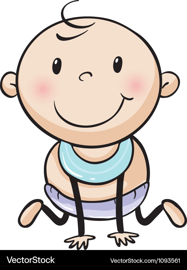 A baby Royalty Free Vector Image - VectorStock