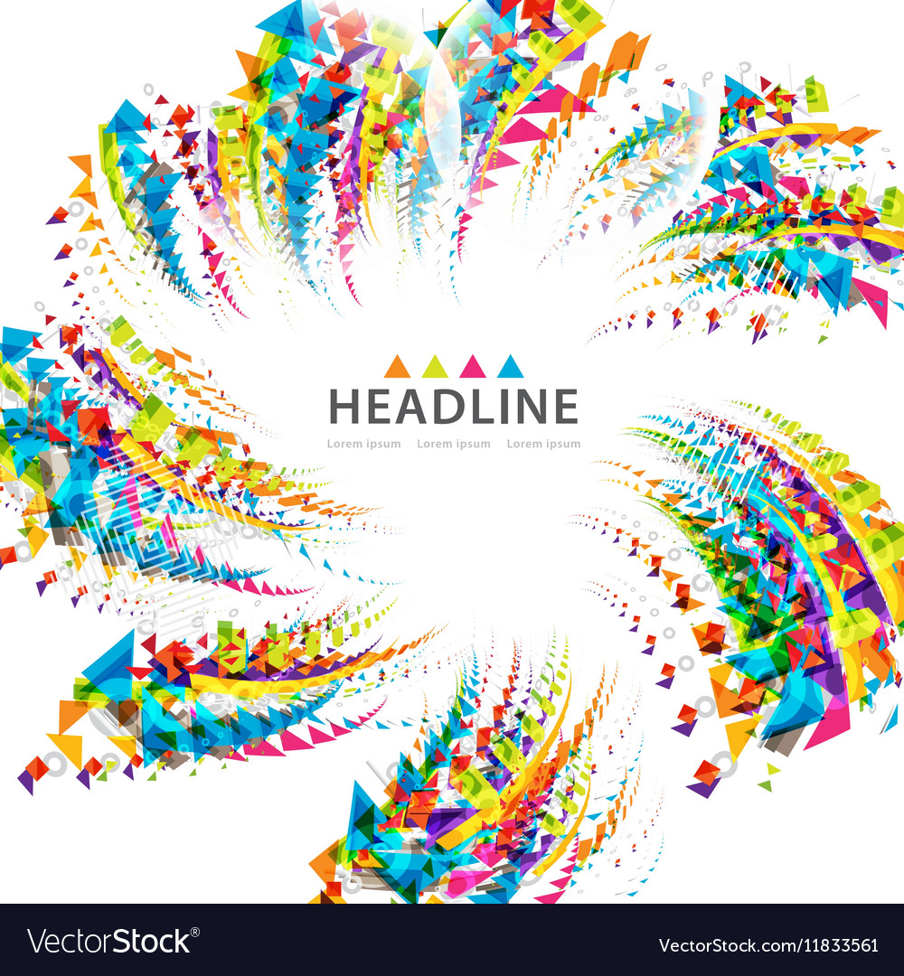 Brochure header layout Royalty Free Vector Image