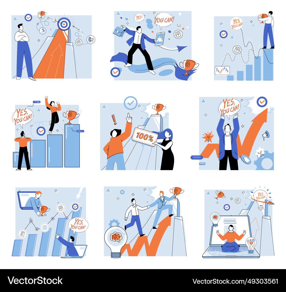 Motivation competition can be powerful motivator Vector Image
