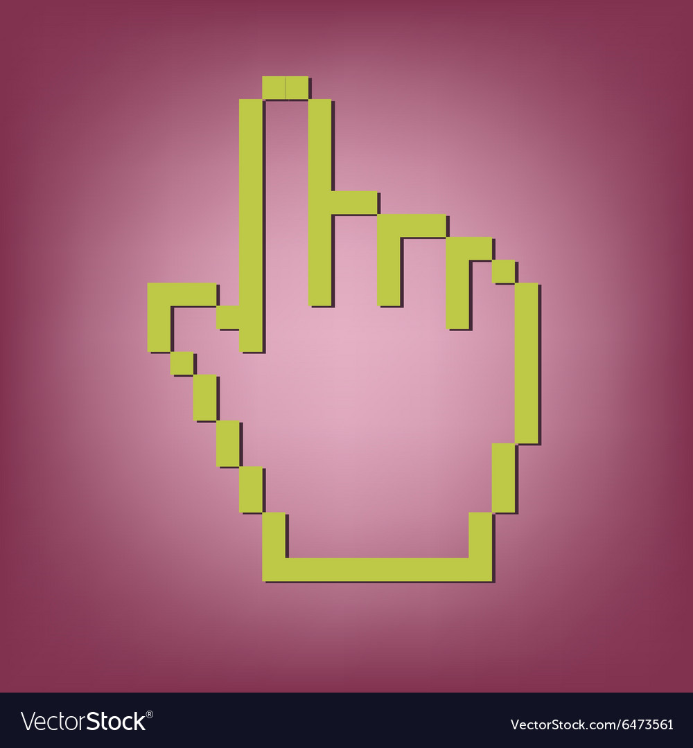 Mouse hand cursor Royalty Free Vector Image - VectorStock