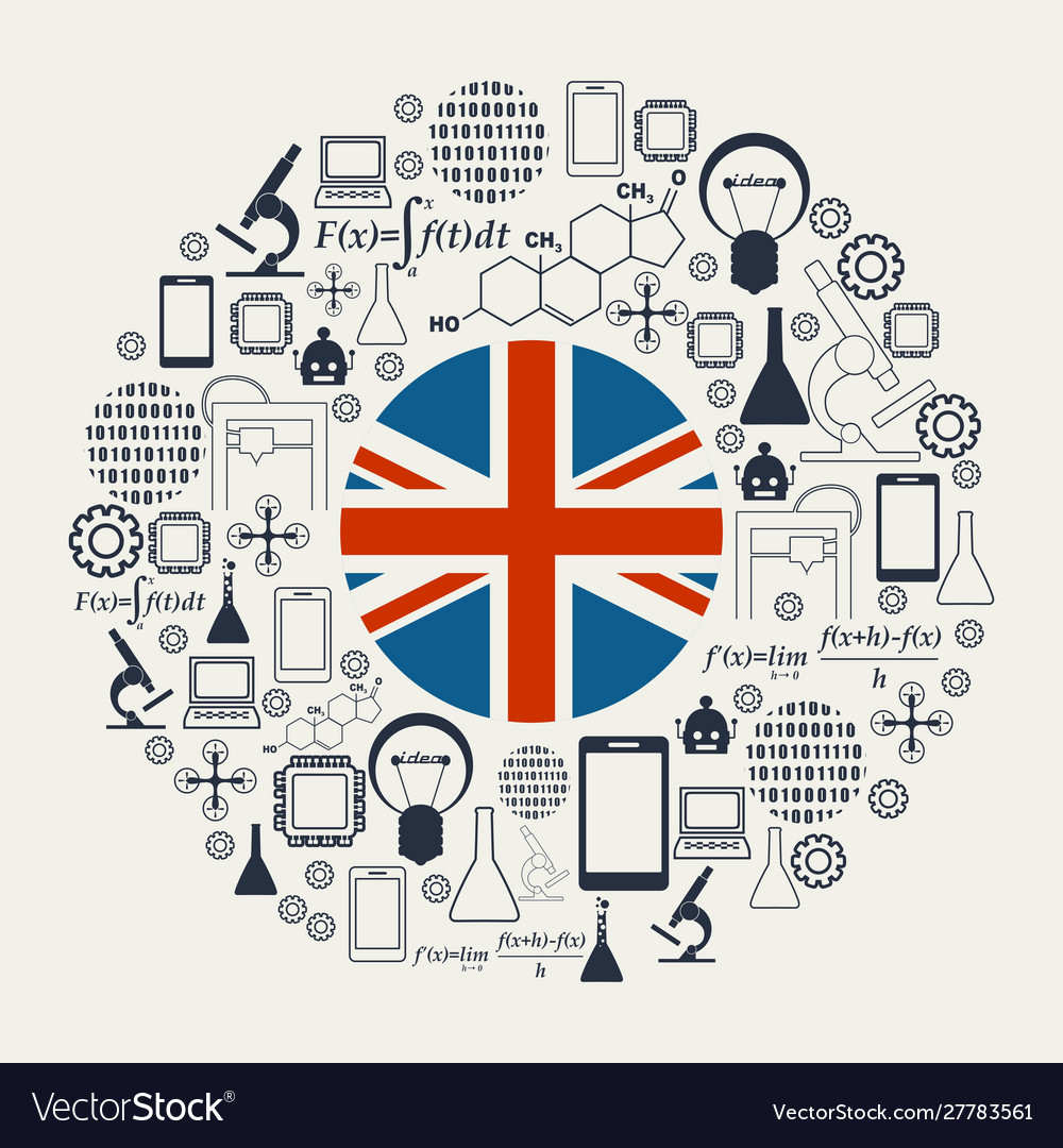 New technologies collage Royalty Free Vector Image