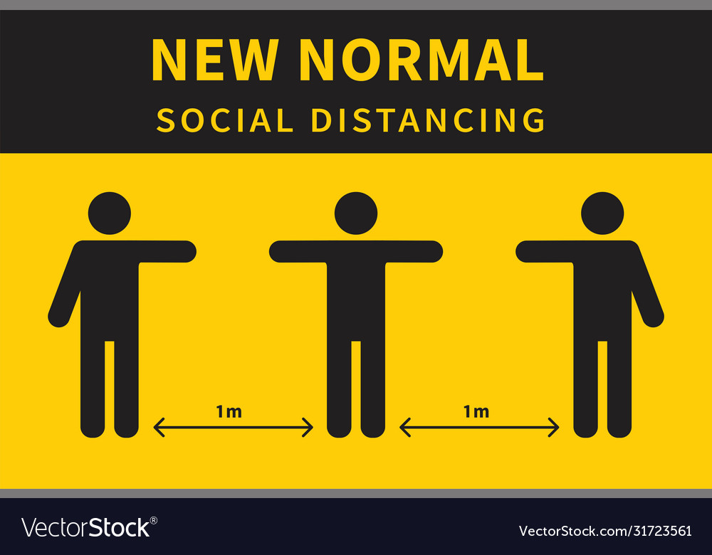 Social distancing keep 1-2 meter Royalty Free Vector Image Social distancing keep 1-2 meter Royalty Free Vector Image