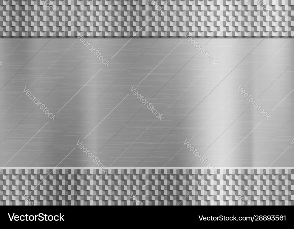 Textured metal background steel plate Royalty Free Vector