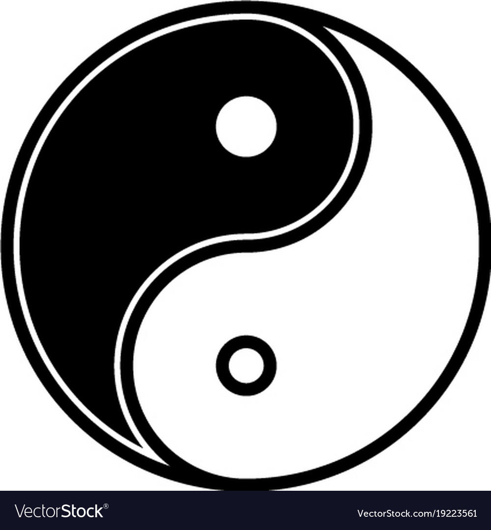 Yin yang logo symbol icon Royalty Free Vector Image Yin yang logo symbol icon Royalty Free Vector Image