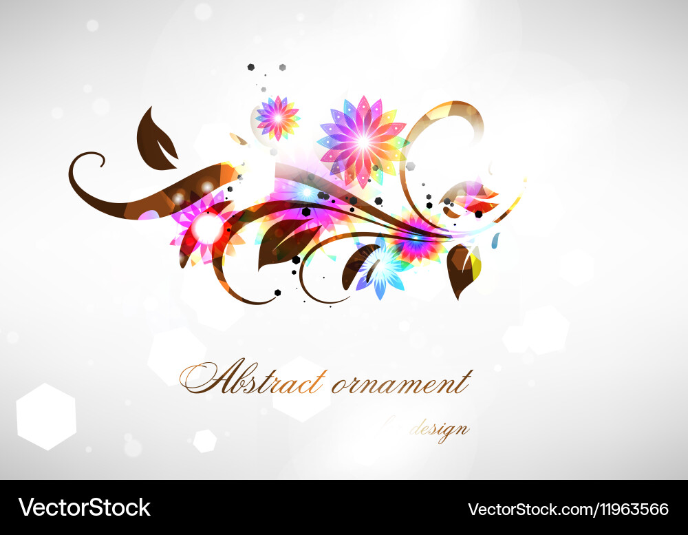 Abstract Floral Ornament Royalty Free Vector Image