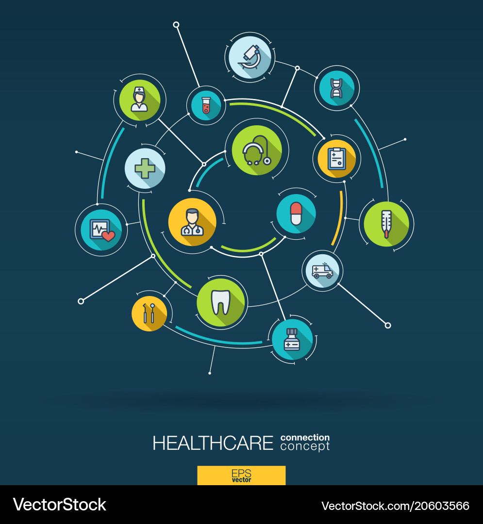 Abstract healthcare background Royalty Free Vector Image