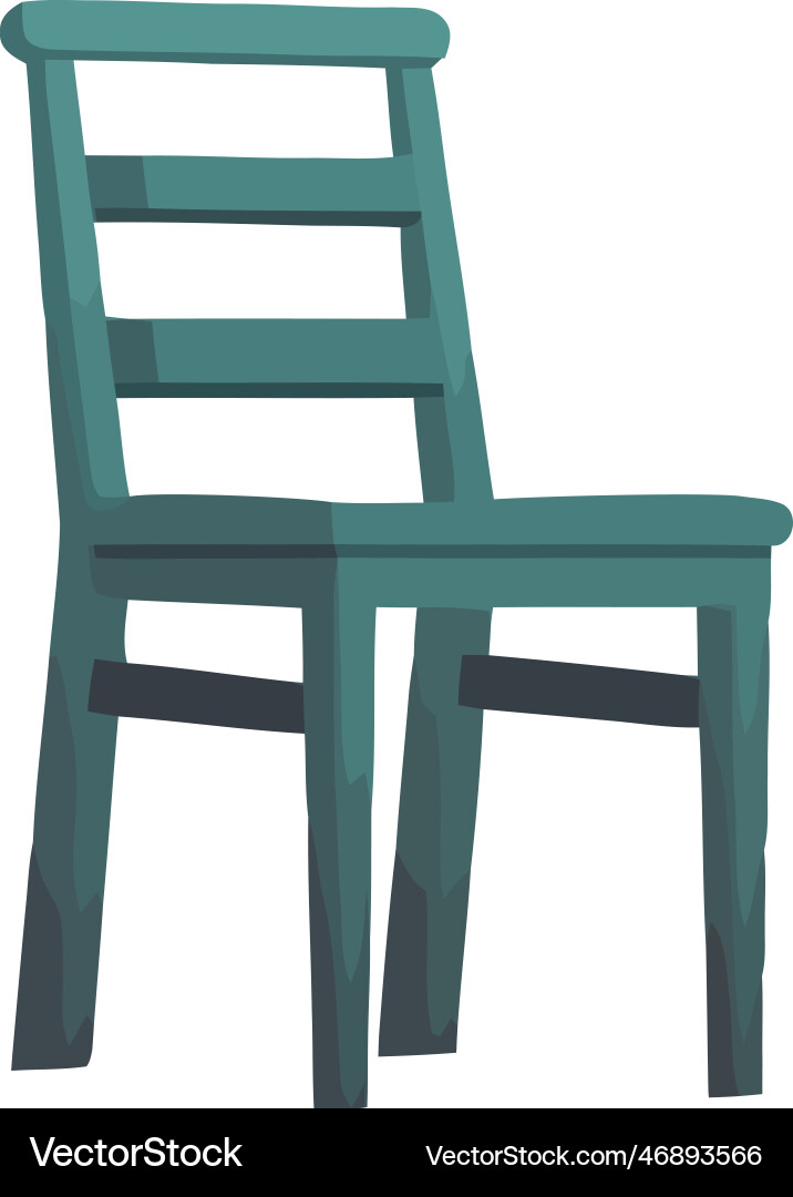 Comfortable wooden chair Royalty Free Vector Image