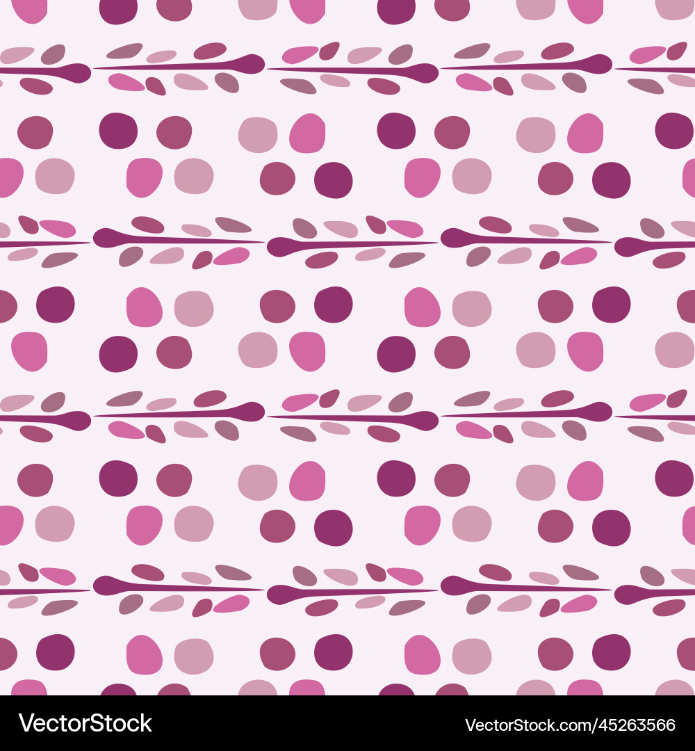 Floral viva magenta seamless pattern color Vector Image