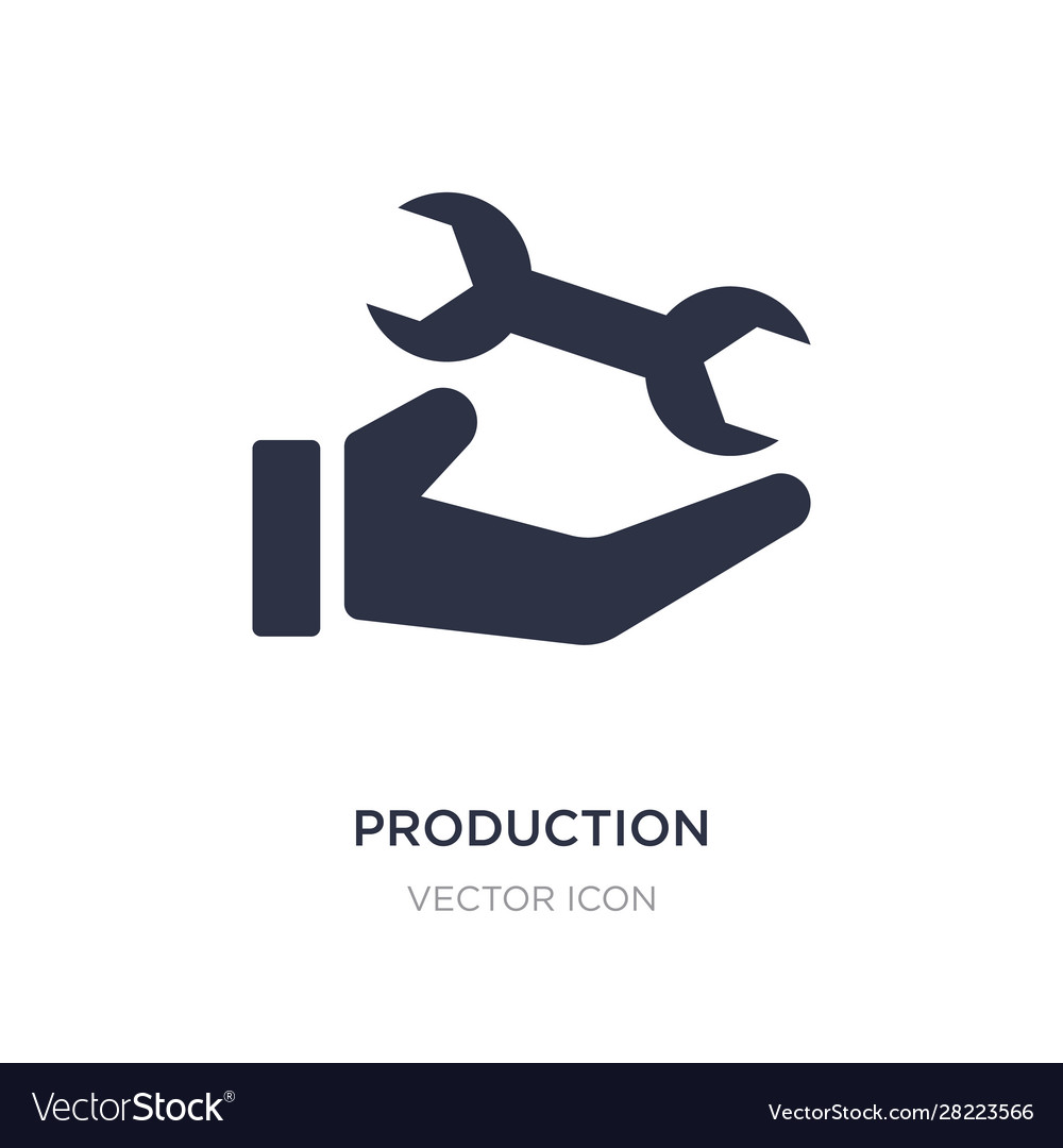 Production icon on white background simple Vector Image