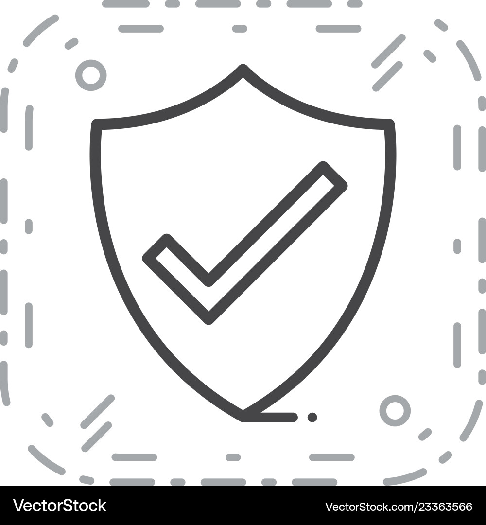 Shield icon Royalty Free Vector Image - VectorStock