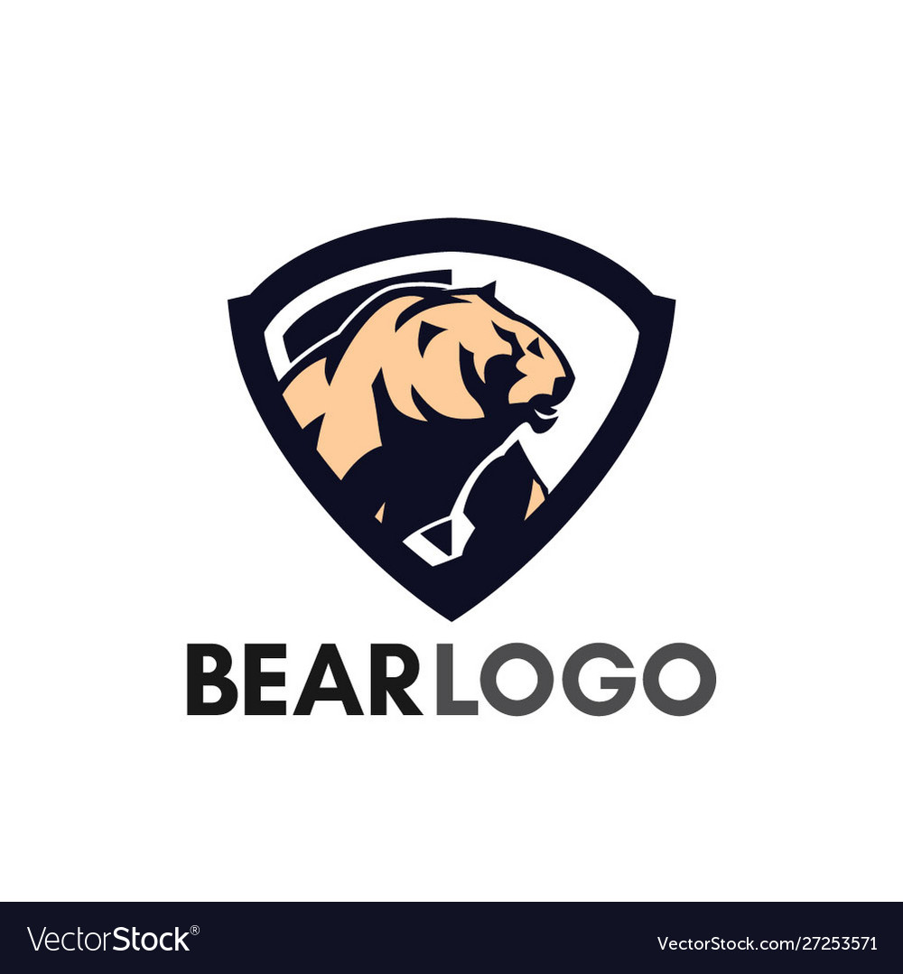 Bear logo Royalty Free Vector Image - VectorStock