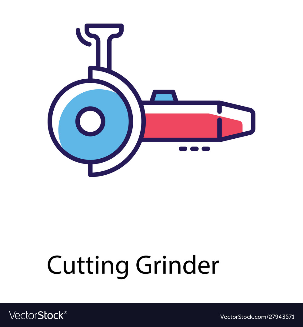 Cutting grinder Royalty Free Vector Image - VectorStock