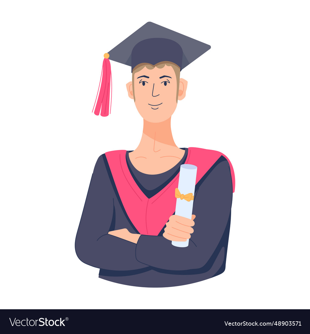 Doctoral student Royalty Free Vector Image - VectorStock