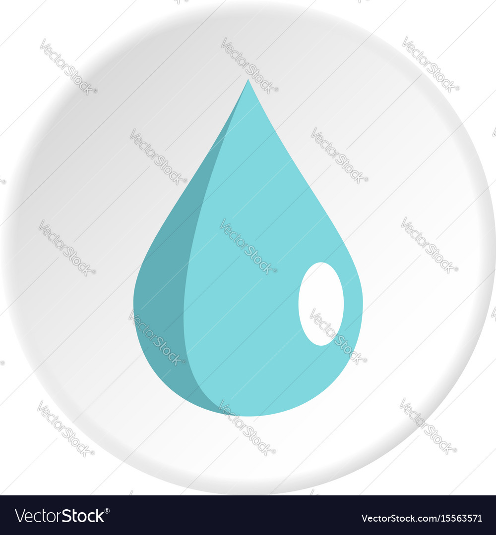 Drop icon circle Royalty Free Vector Image - VectorStock
